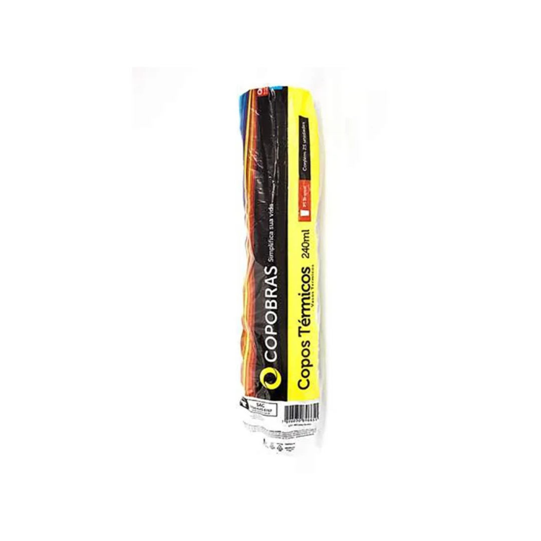 COPO TERMICO COPOBRAS 240 ML C/25 - Delapel